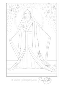 Printable Moon Princess Adult Coloring Book {Get 3 Free Pages}